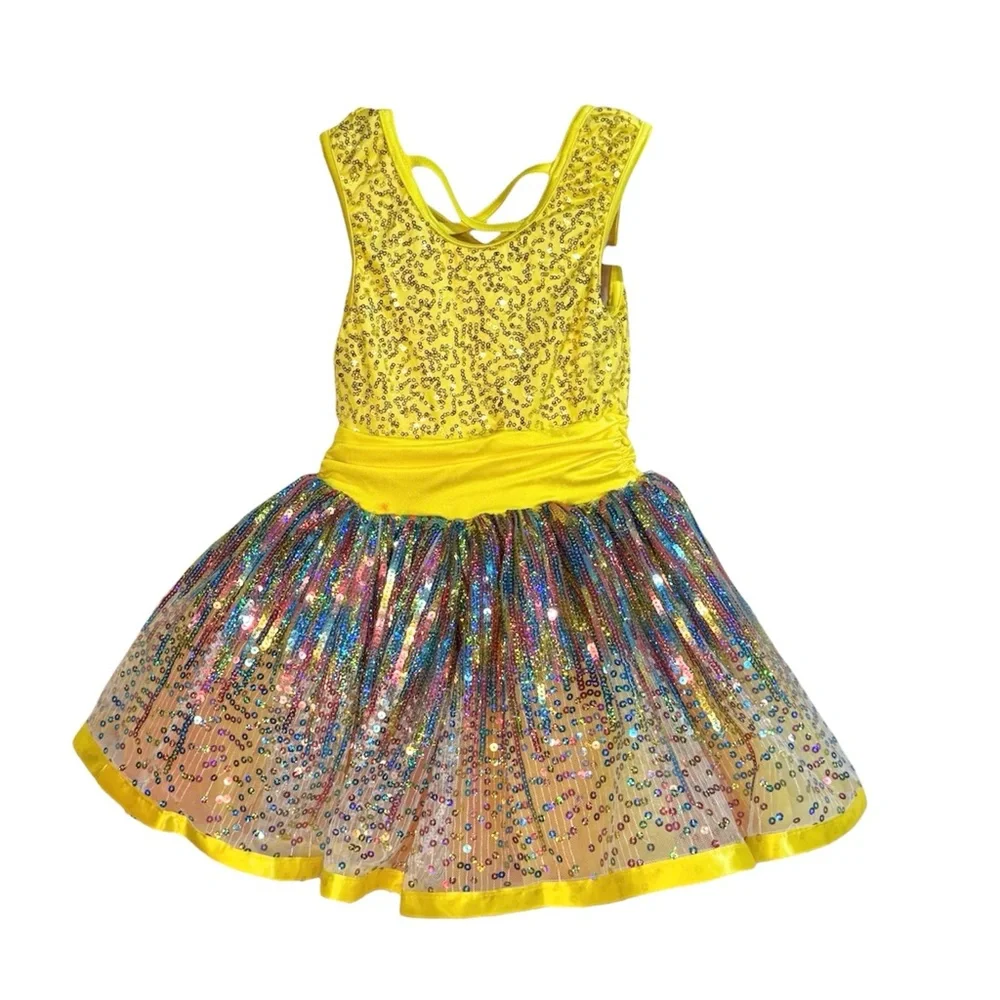 Weissman | Costumes | Weissman Art Of The Dress Yellow Sequin ...